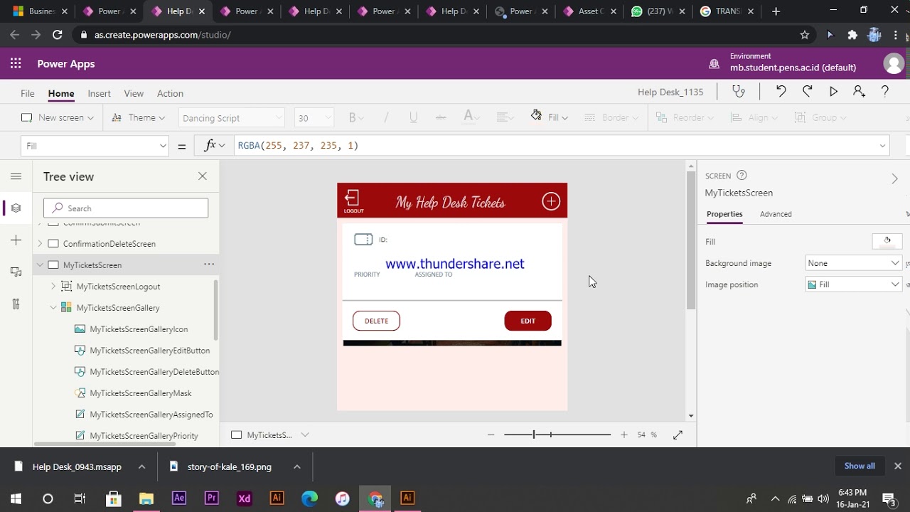 Tutorial Proses Pembuatan Aplikasi Help Desk dengan Power Apps - YouTube