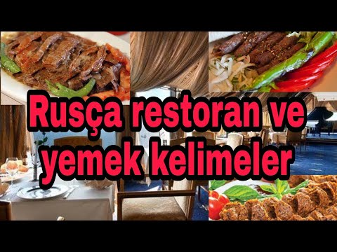 Rusça restoran ve yemek kelimeler