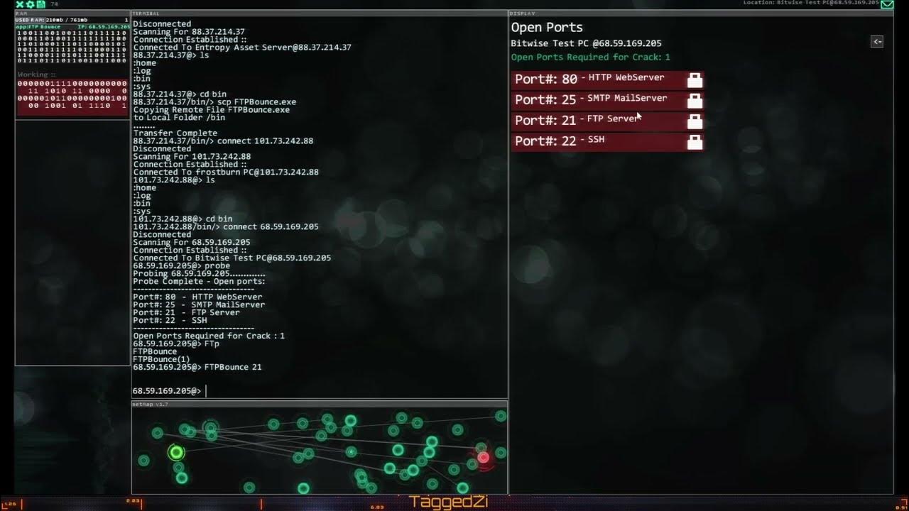 Hacknet - How to open FTP port 21. - YouTube