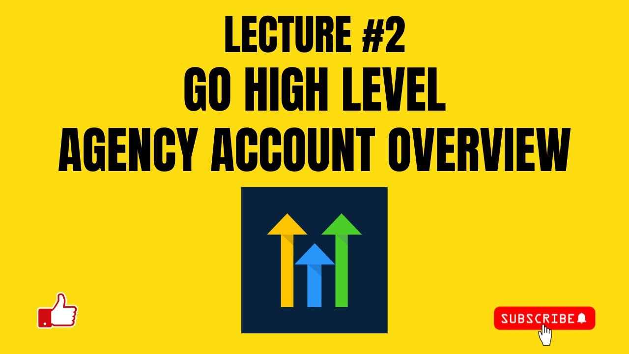 Go High Level Tutorial ( GHL ) in Hindi | Overview of Agency Account ...