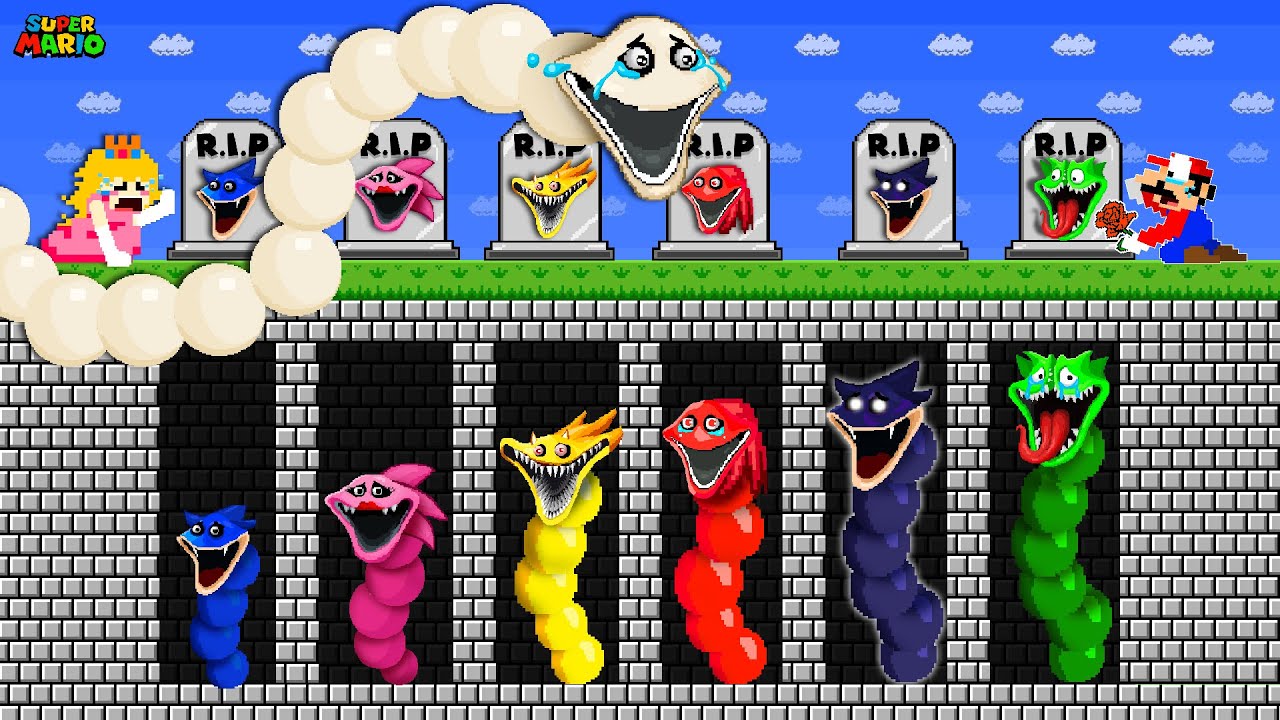 Mario R.I.P All Evolution of Hungry Worm Sonic Characters | Game ...