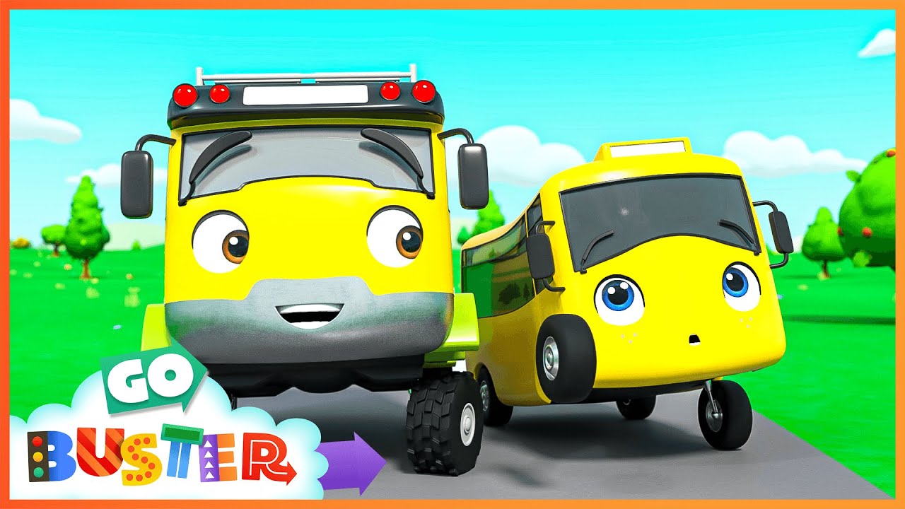 Buster & Daddy Fly A Kite - Stuck In the Mud | Go Buster! | Funny ...