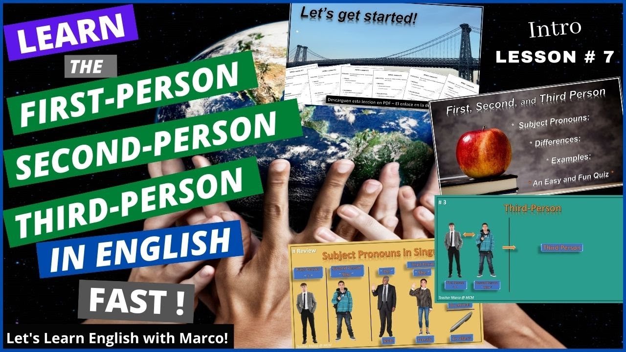 INTRO - Lesson # 7 - Learn the FIRST-PERSON, SECOND-PERSON and THIRD ...