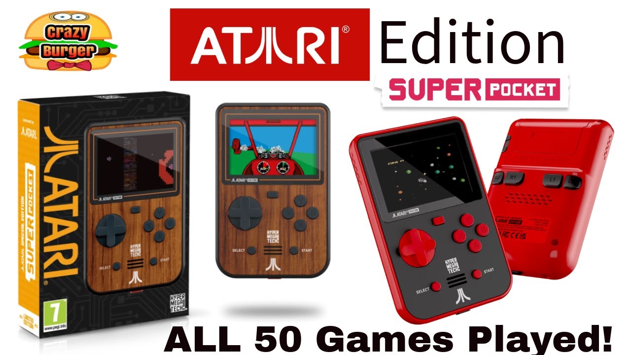 Super Pocket Atari Edition - ALL 50 Games Played! - YouTube