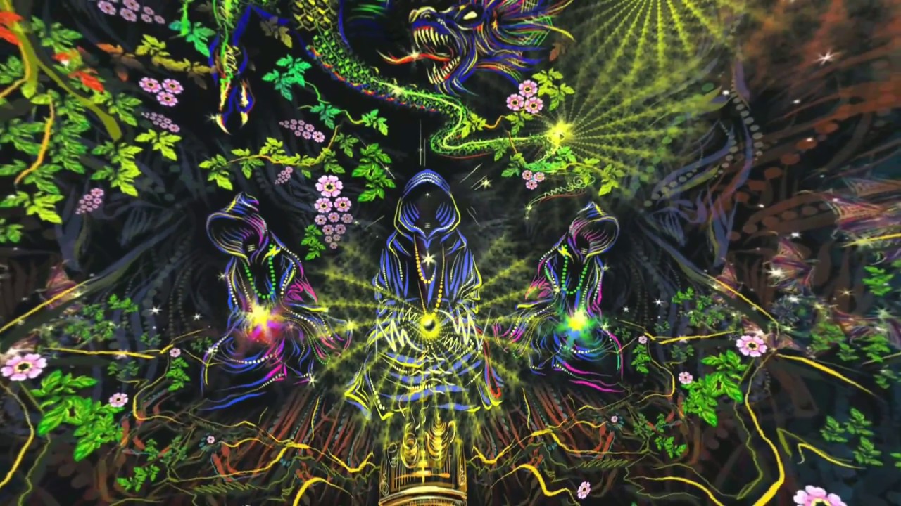 Tea Masters Psychedelic Ceremony Visionary Artwork Trippy Video Anahart ...