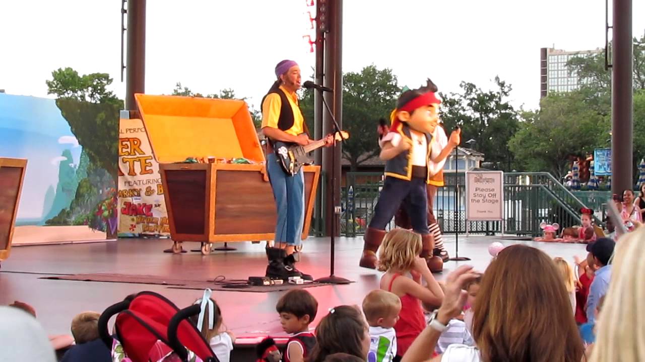 "Never Say Never" Jake & The Neverland Pirates SHARKY & BONES at WDW ...