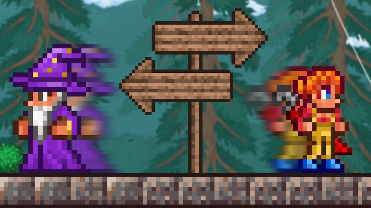 Terraria but if you choose the wrong path you die - YouTube