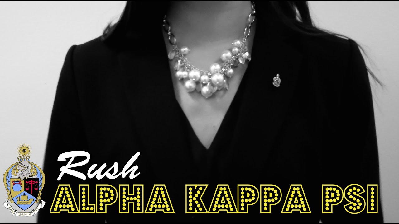 Rush Alpha Kappa Psi - Lambda Nu | Spring 2016 - YouTube
