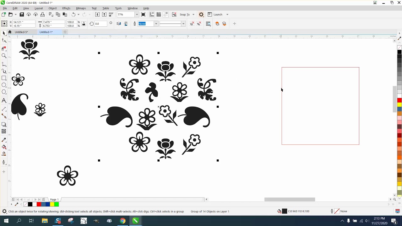 Corel Draw Tips & Tricks Seamless Pattern - YouTube