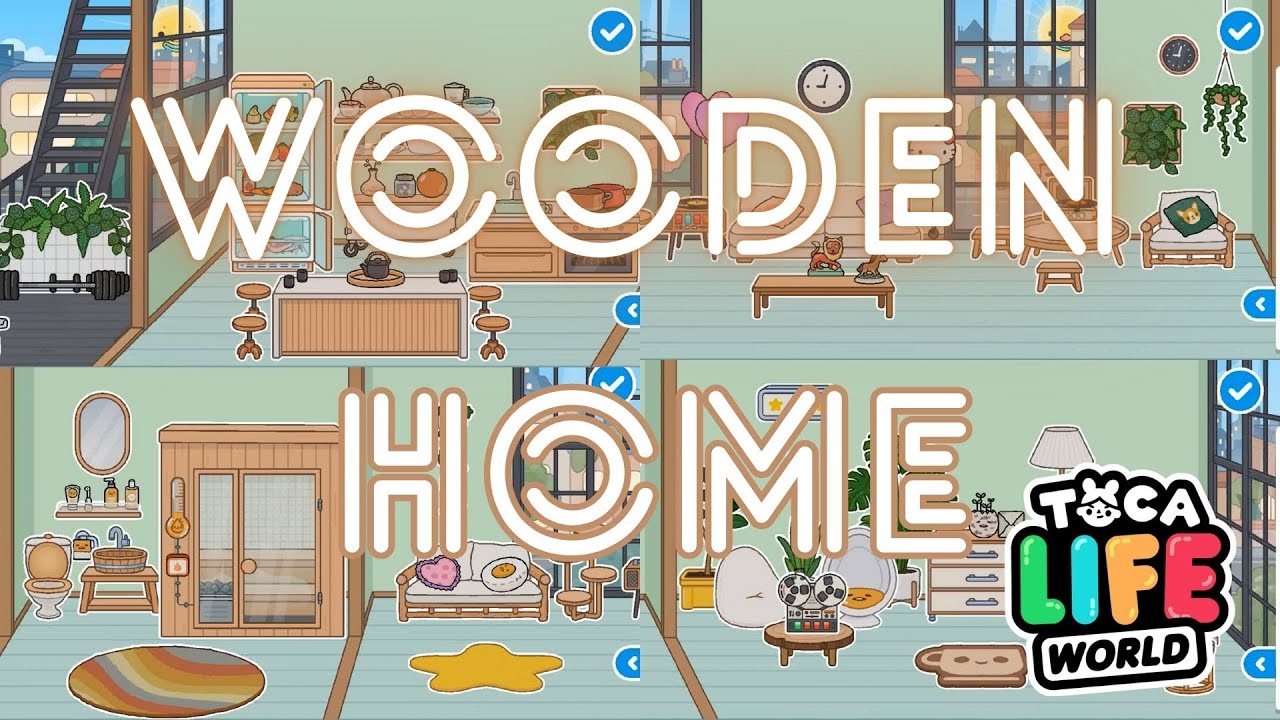 Wooden house 🏥3️⃣2️⃣1️⃣ Toca Boca Life Toca ideas - YouTube