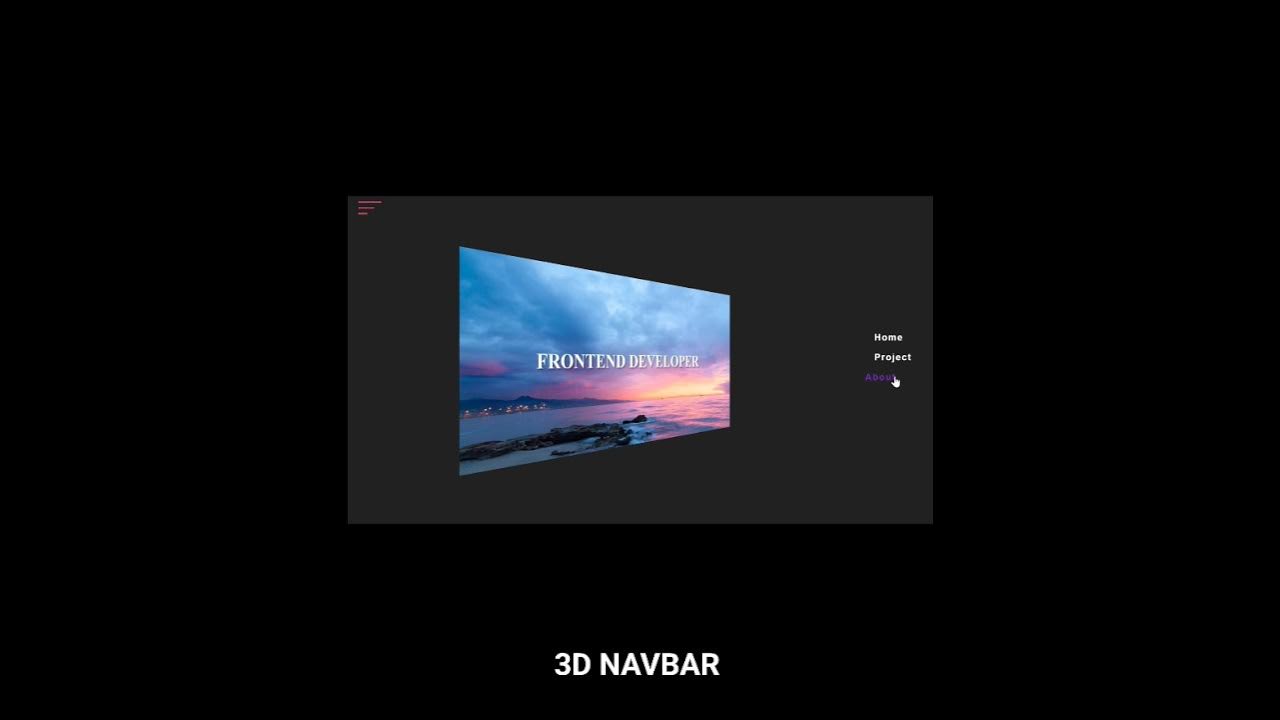 3D Navbar #shorts #html #css #java #miniprojectideas #projectofhtml # ...