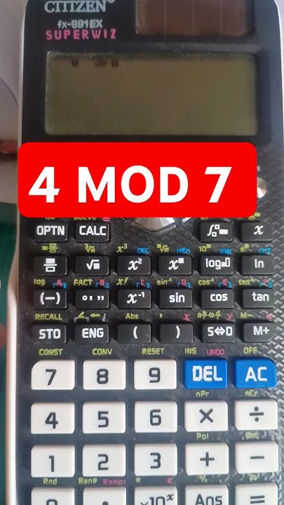 How to take Mod using Scientific Calculator | get Mod number using ...