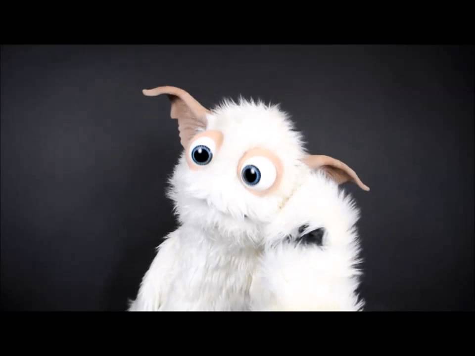 Gobbler puppet, built by Luna's Puppets, professional monster - YouTube