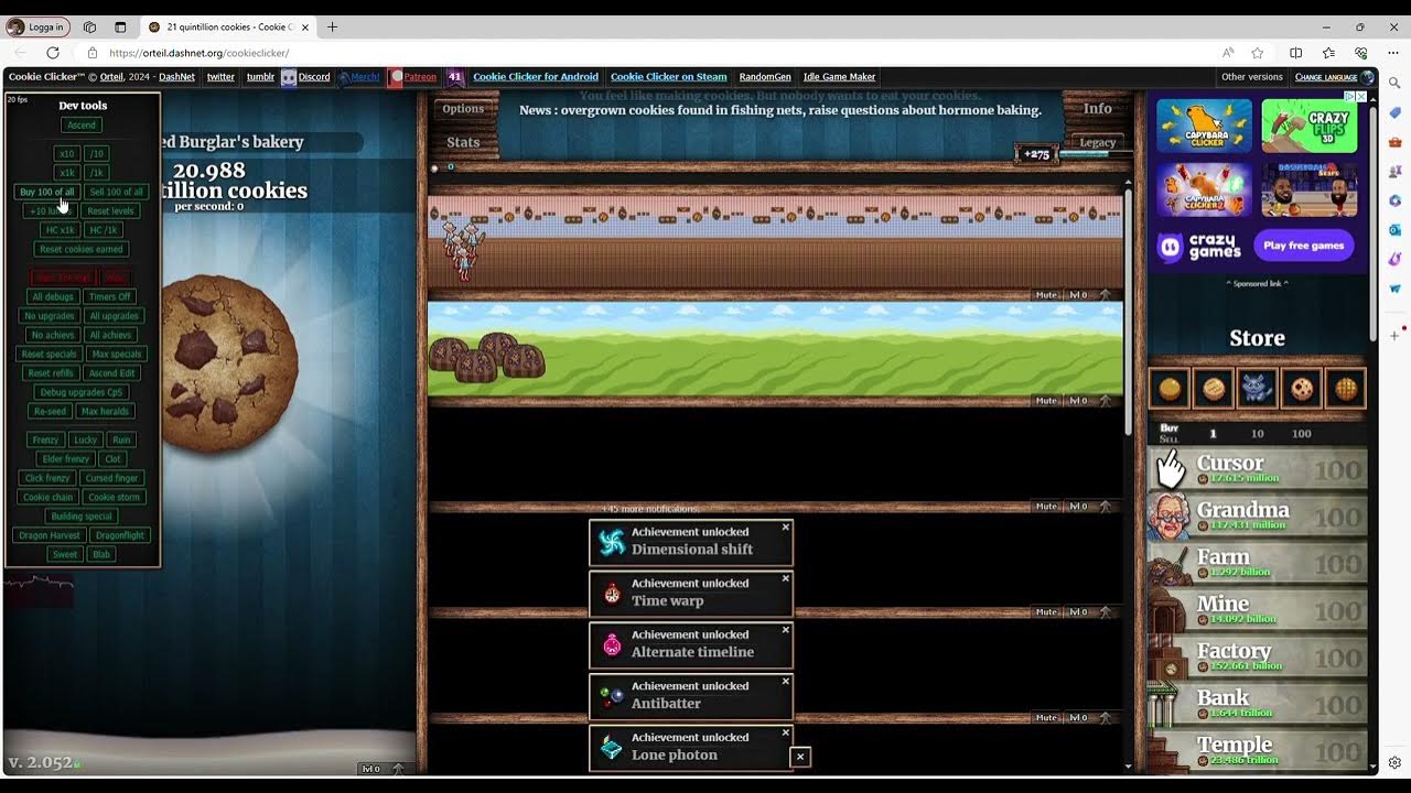 Cookie Clicker Hack - YouTube