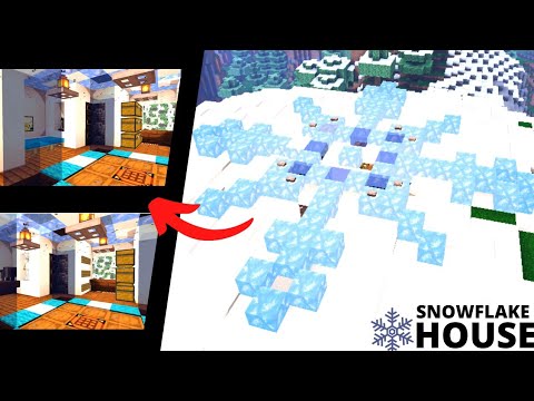 🔨MINECRAFT SNOWFLAKE HOUSE /MINECRAFT BLOCK STOCK ARCHITECTURE ...