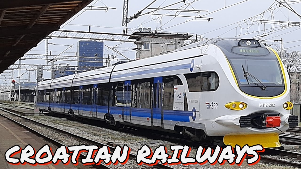 Novi vlakovi na ZG prigradskim linijama | Končar 6112 - 2xx - YouTube