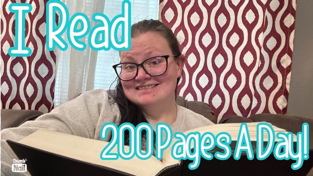 I Read 200 pages a day for 5 days // Reading challenge vlog - YouTube