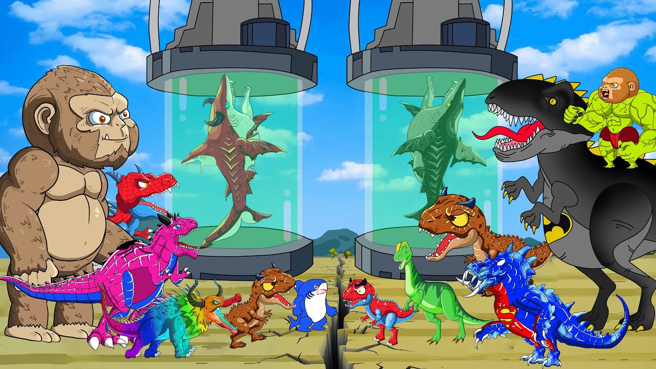 Evolution Of GODZILLA & KONG, MECHAGODZILLA, SHARKZILLA ULTIMATE ATOMIC ...