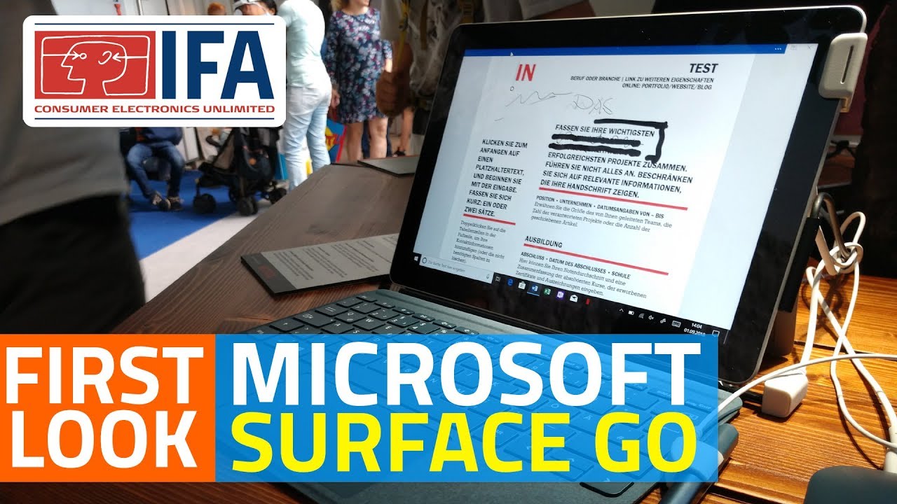 Microsoft Surface Go Budget Windows 10 Tablet First Look - YouTube