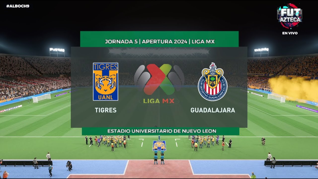 Tigres vs Guadalajara | Jornada 5 Apertura 2024 LIGA MX | FIFA 21 - YouTube