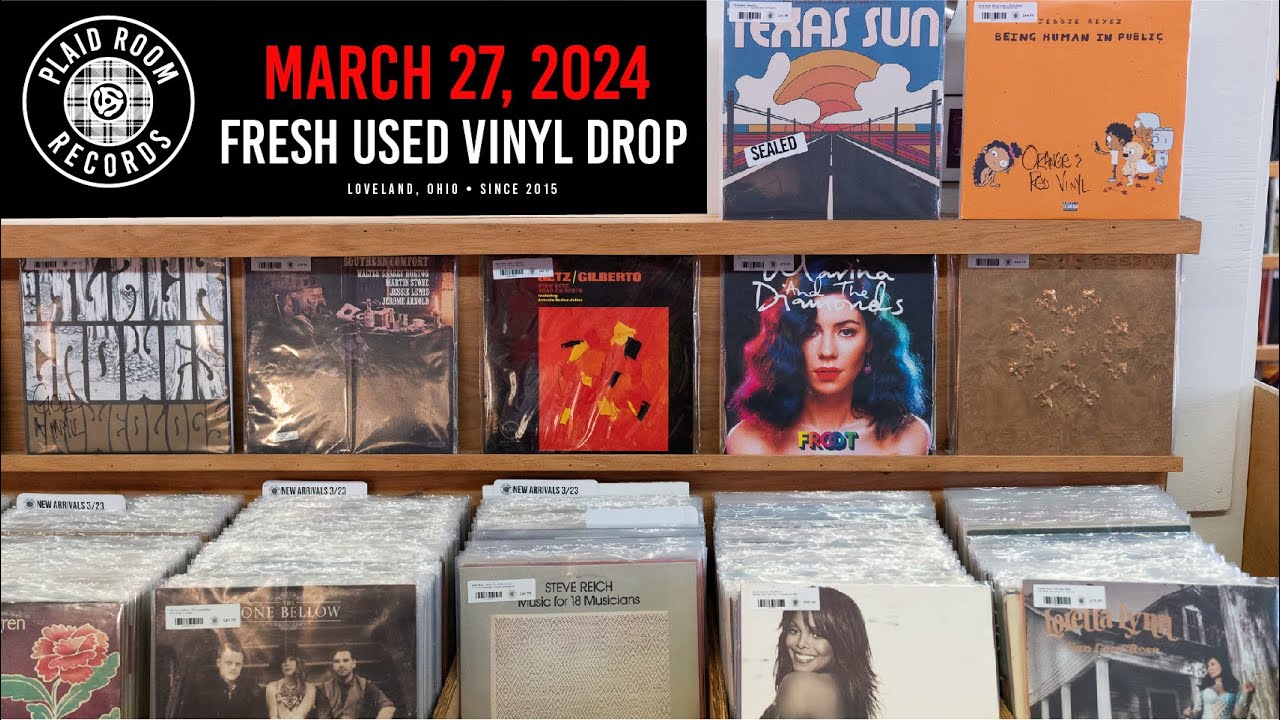 Fresh Used Vinyl Drop - Wednesday, March 27 - Plaid Room Records - YouTube