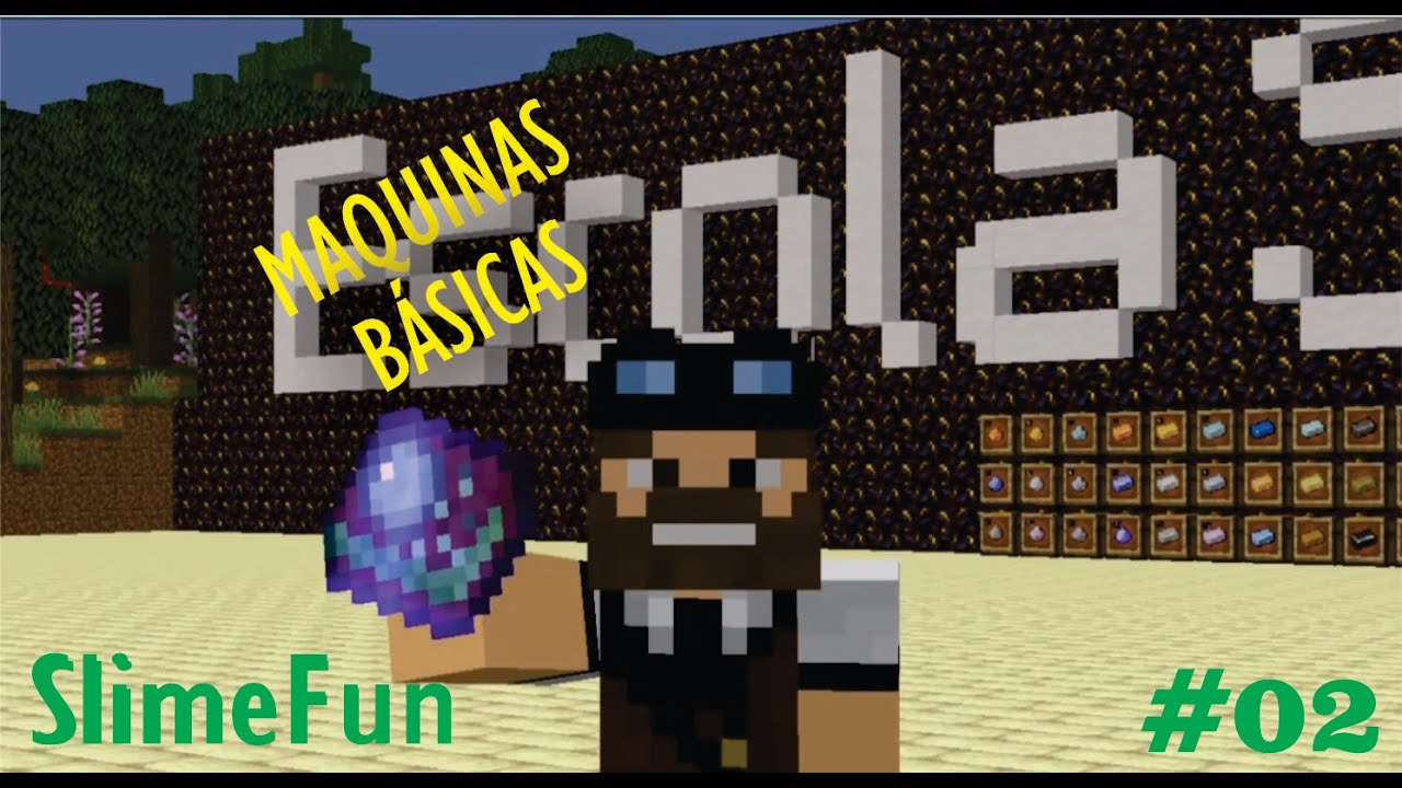 Escola Slimefun #02 Maquinas Básicas - YouTube