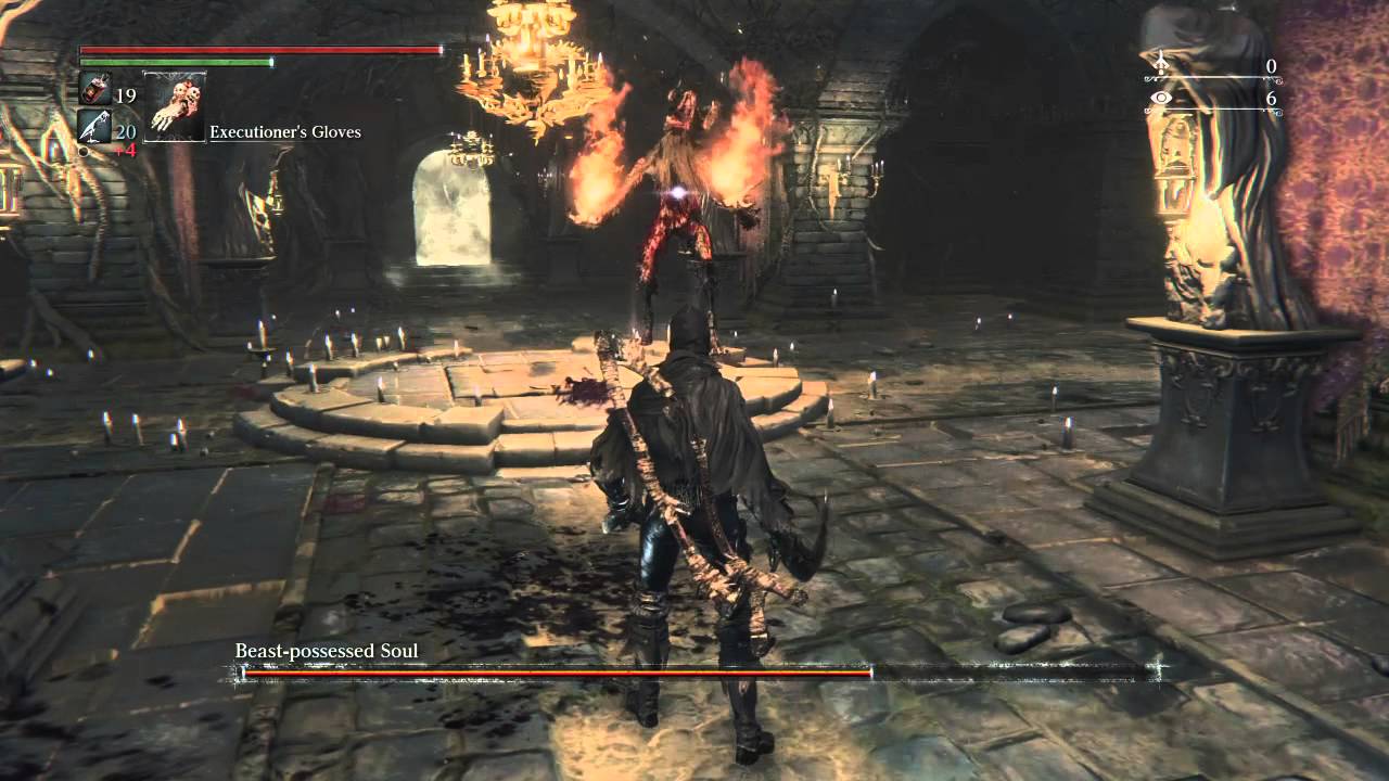 Bloodborne - Beast possessed soul EASY strategy - YouTube