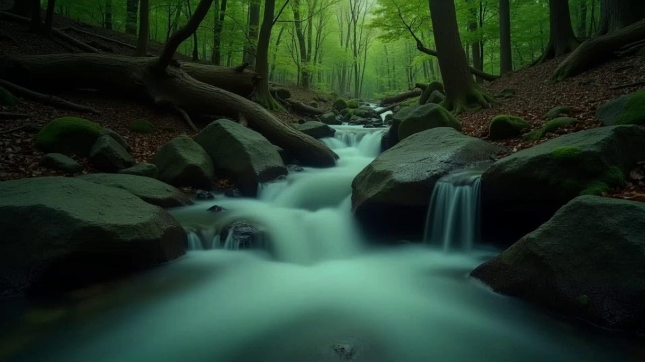 Forest River Ambience for Relaxation, Positive Thinking & Creative ...