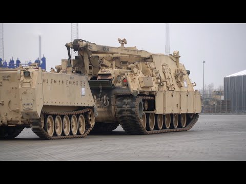 M88 Heavy Armored Recovery Vehicle in Denmark during Atlantic Resolve ...