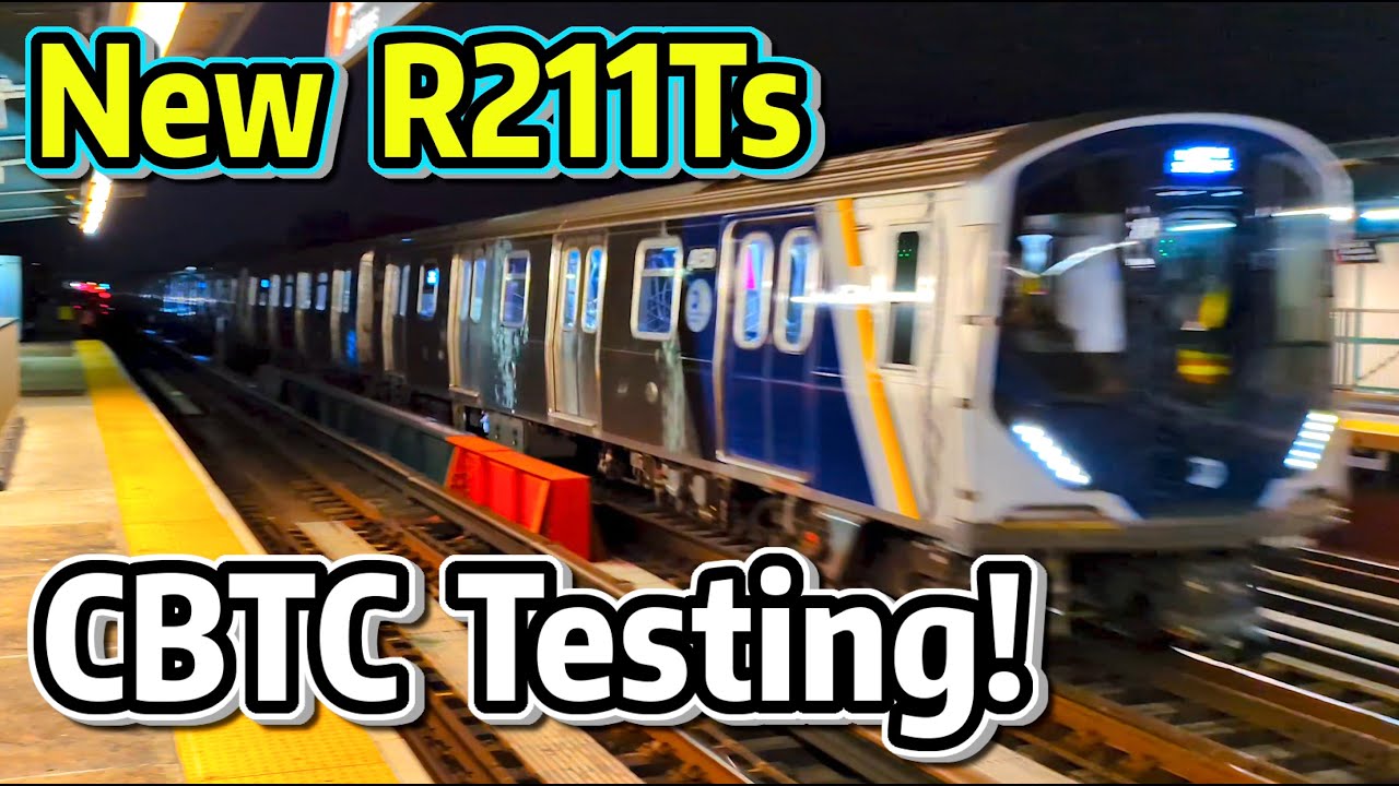 ⁴ᴷ⁶⁰ R211T CBTC Test Train on the F Line! - YouTube