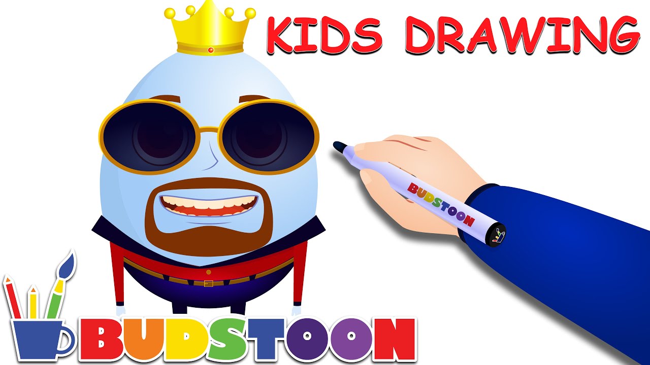 Humpty Dumpty Drawing and Colouring for Kids - Budstoon - YouTube