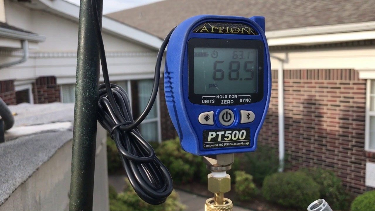 Walk in cooler with the Appion Ion PT gauges - YouTube