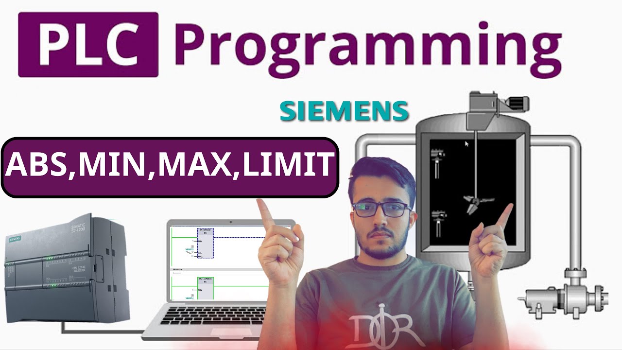 29:كورس PLC_ دورة تعلم PLC من الصفر وشرح اهم الادوات(ABS,MIN,MAX,LIMIT ...