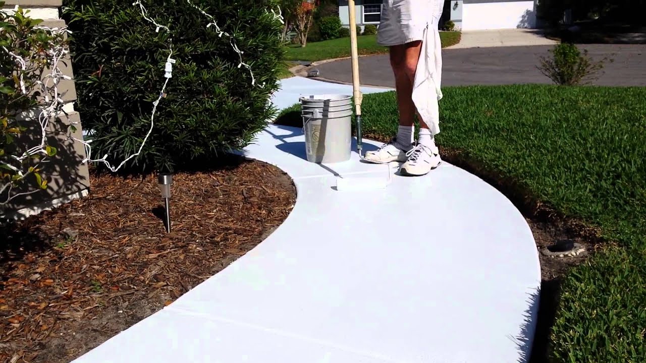 Staining and Sealing Your Driveway & Walk way with Rich - YouTube