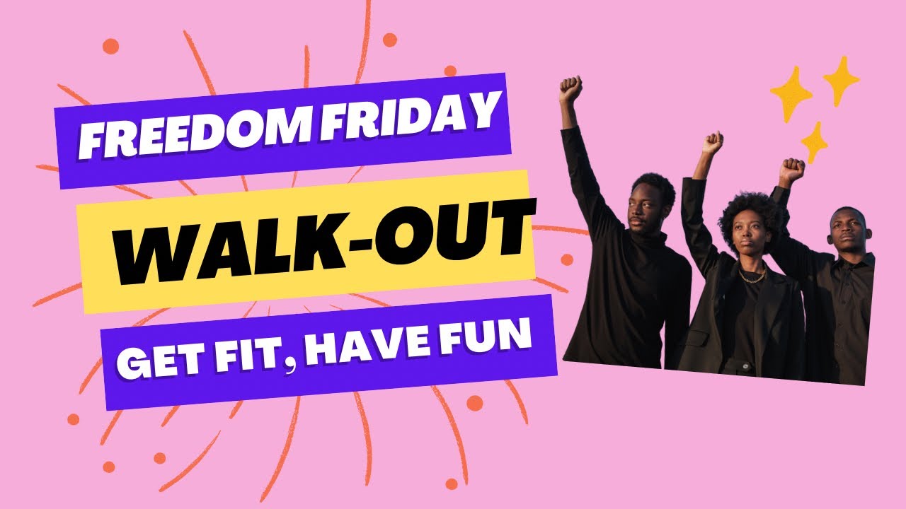 Freedom Friday - 10 min. Walkout. With Cool Down. Walk at Home - YouTube