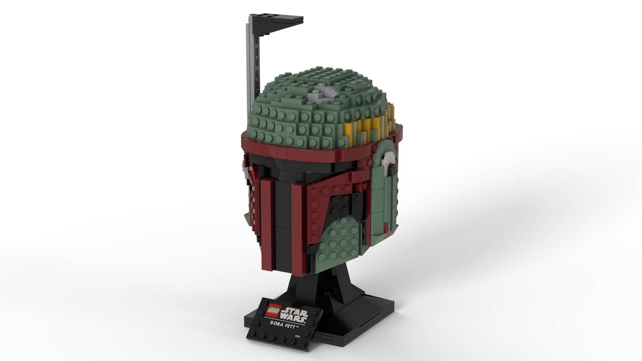 Lego 75277 Boba Fett Helmet Speed Build LDD by PLegoBB - YouTube