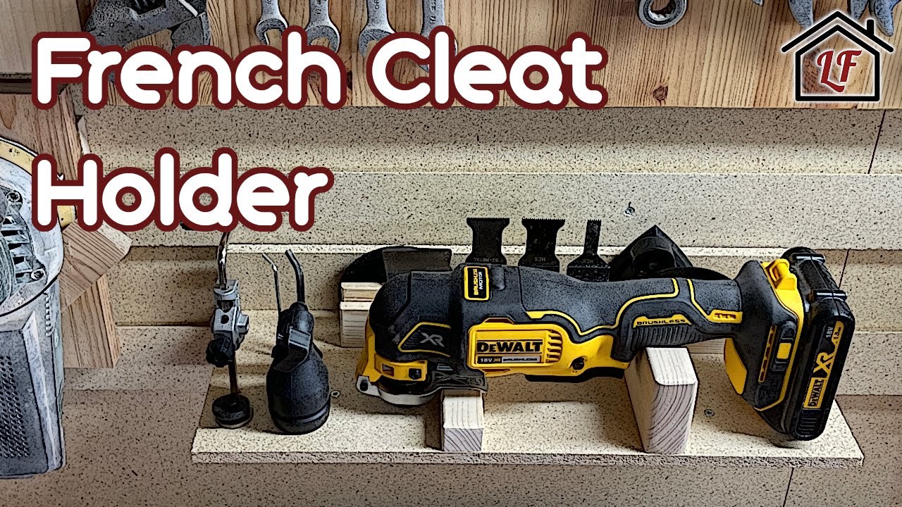 French Cleat Holder for DeWalt DCS355 Multi-Tool | Easy Woodworking ...