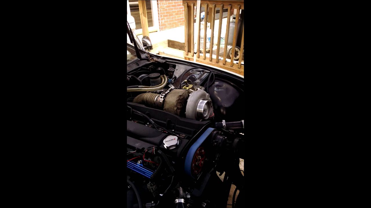 RB26 swapped 300zx built motor first start - YouTube