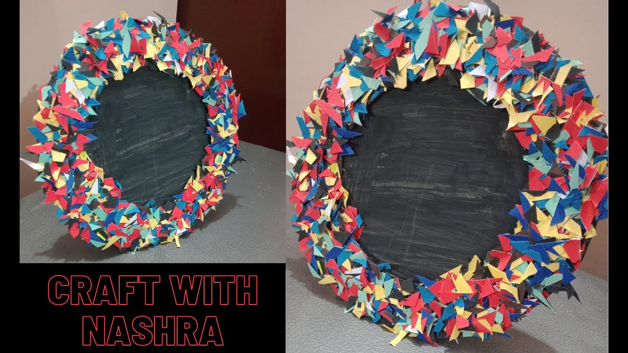 How to make Round shape Photo frame | DIY Round shape photo frame ...
