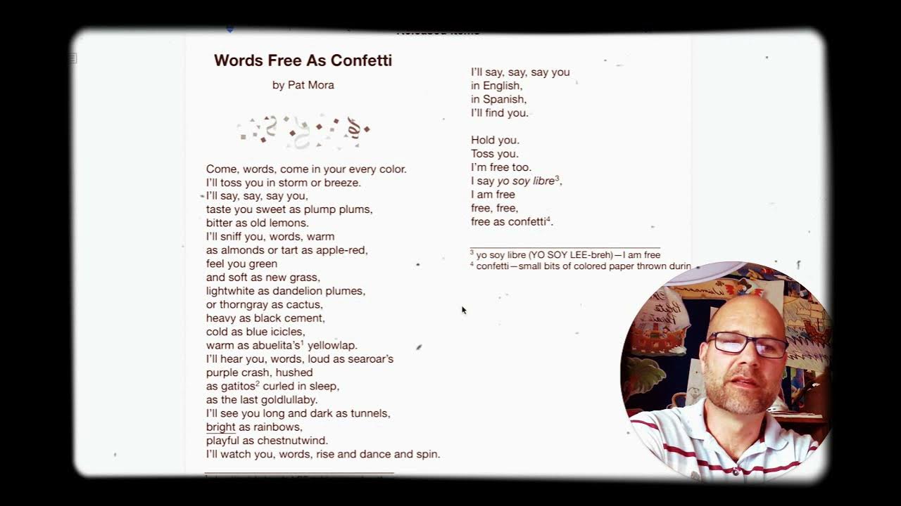 “Words Free as Confetti” poetry read aloud - YouTube