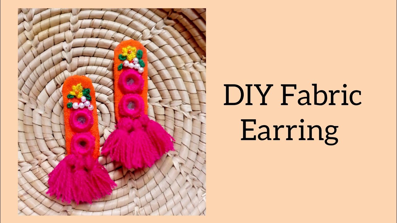 Handmade Fabric Jewellery Making At Home | DIY Hand work jewelry ...