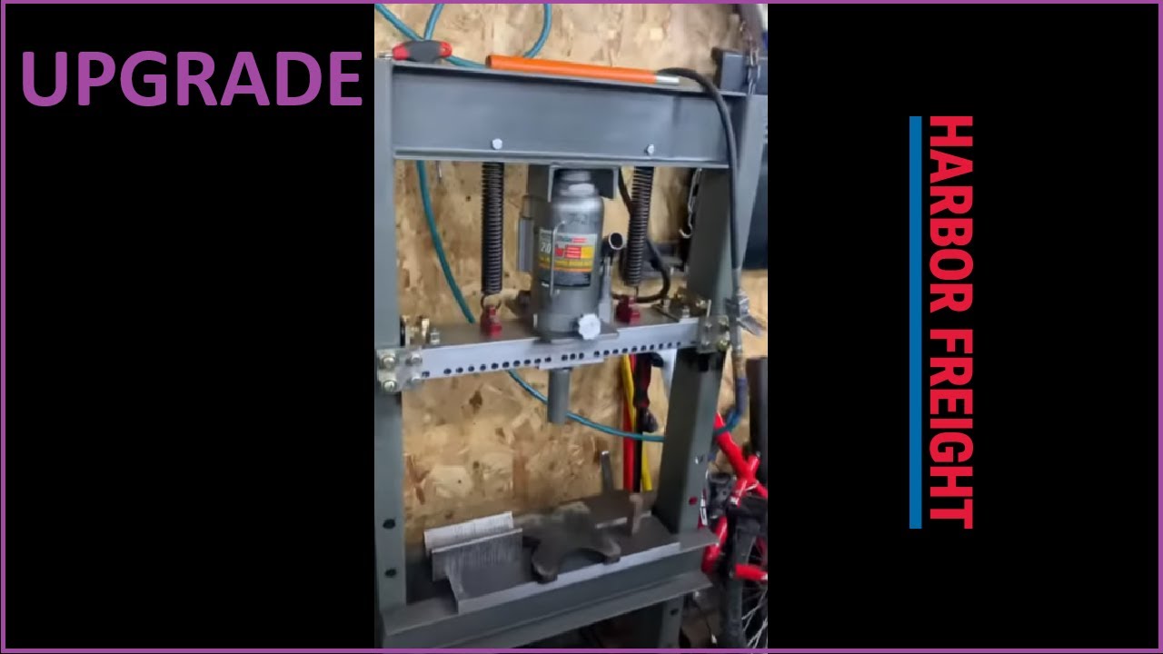 UPGRADE! Harbor Freight Press Brake 20 Ton - Modification Demo DIY ...