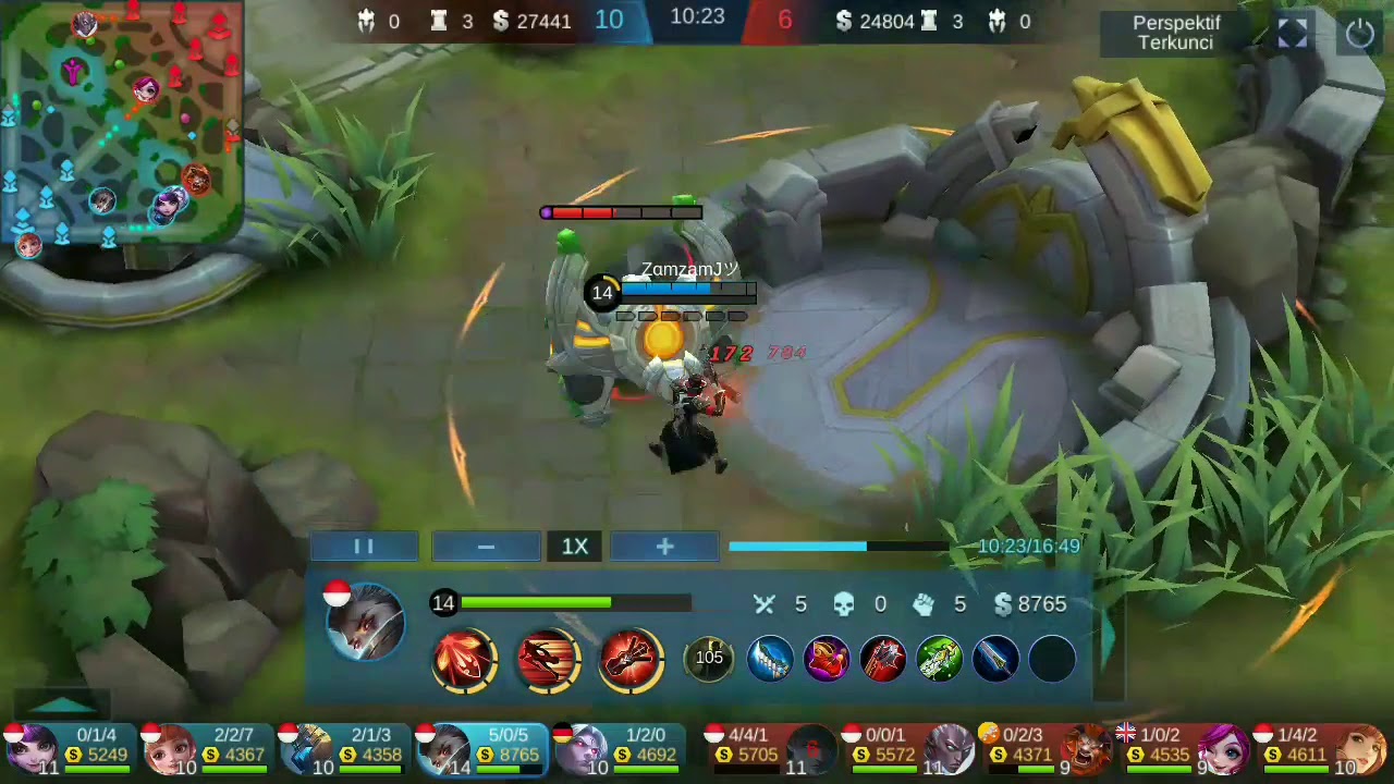 Granger+Angela bikin Gusion Venom mati kutu - YouTube