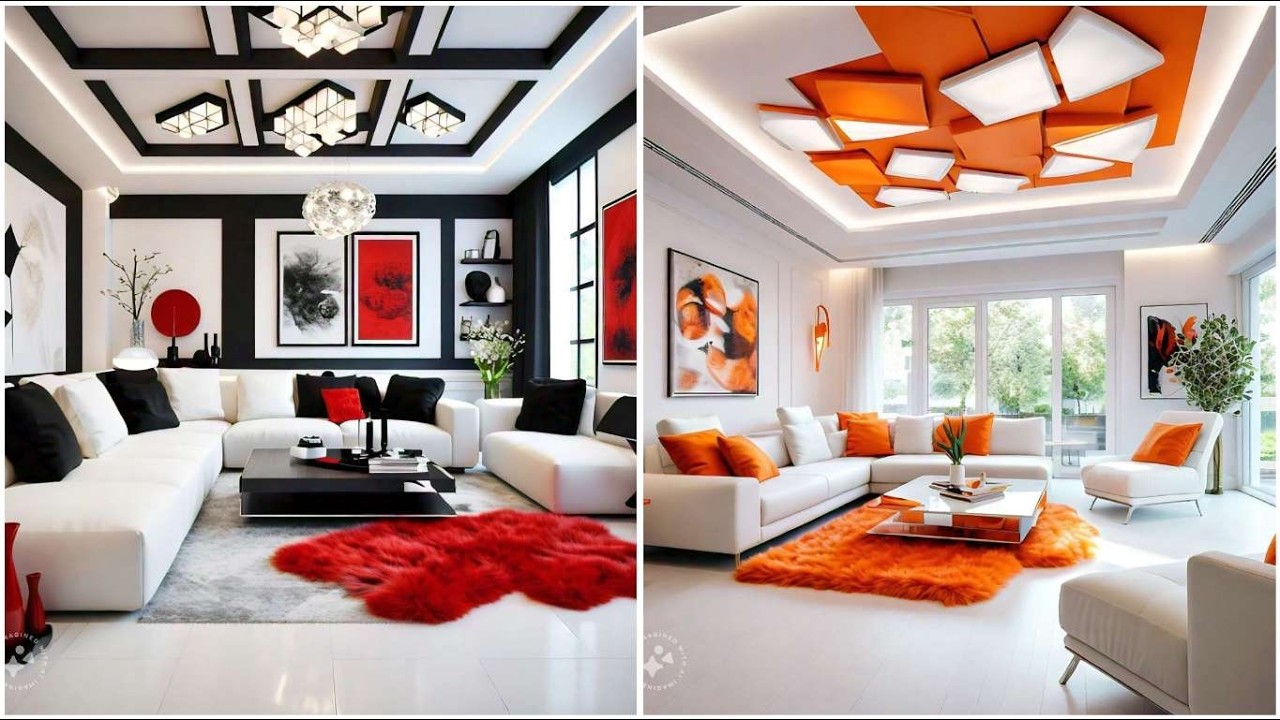 Ceiling Wonders 🧱 Stunning Living Room Designs - YouTube