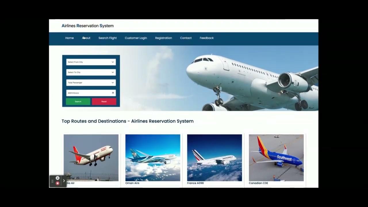 Airlines Reservation System | Spring Boot Angular Project Tutorial | Spring Boot CRUD Project ...