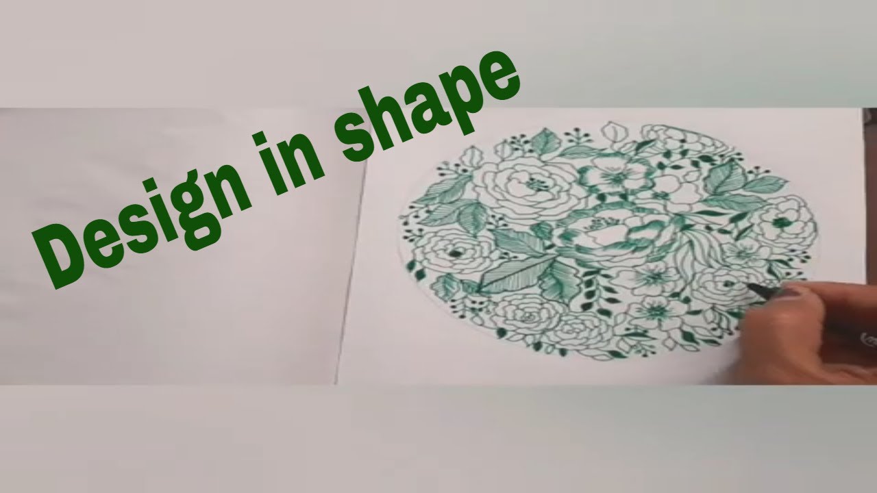 Designs in shape-With pen - YouTube