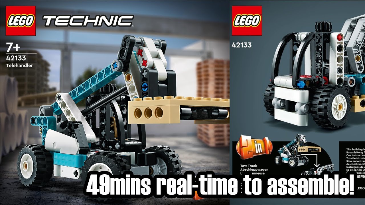 Assembling LEGO Technic 42133 Telehandler - Timelapse - YouTube