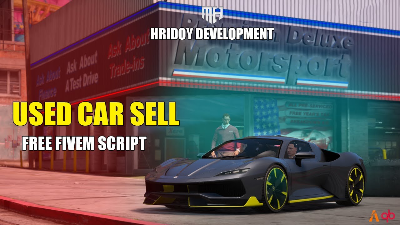 [QBCore] Used Car Sell | Free Fivem Script | Installation & Showcase ...