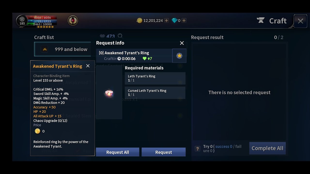 CABAL M: Crafting Awakened Curse Leth Tyrant's Ring - YouTube