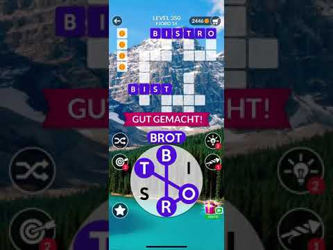 WORDSCAPES Level 350 Lösung Deutsch - YouTube